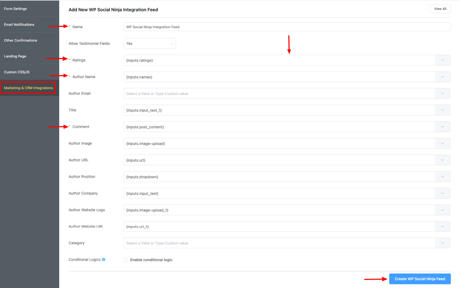 How to Collect Testimonials with Fluent Forms in WP Social Ninja
