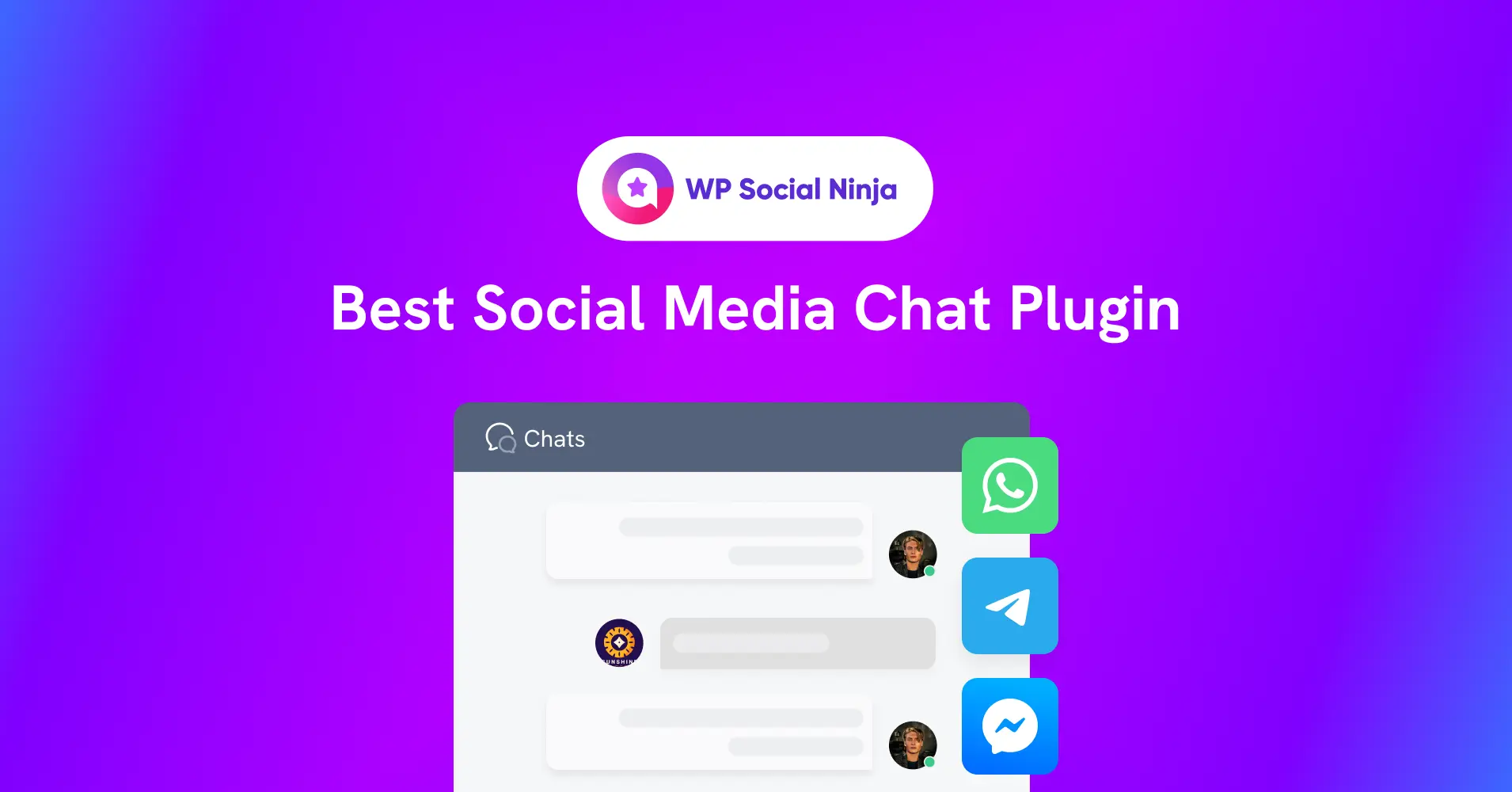 WP Social Chat Plugin Integration for WordPress Website